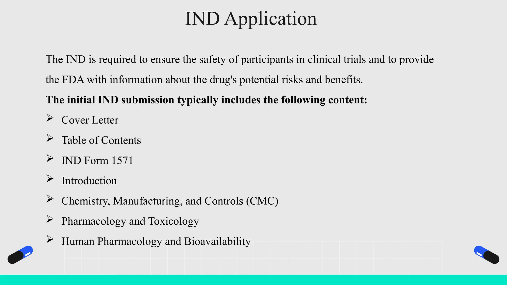 IND application.pptx for B PHARMACY CLINICAL | PPTX