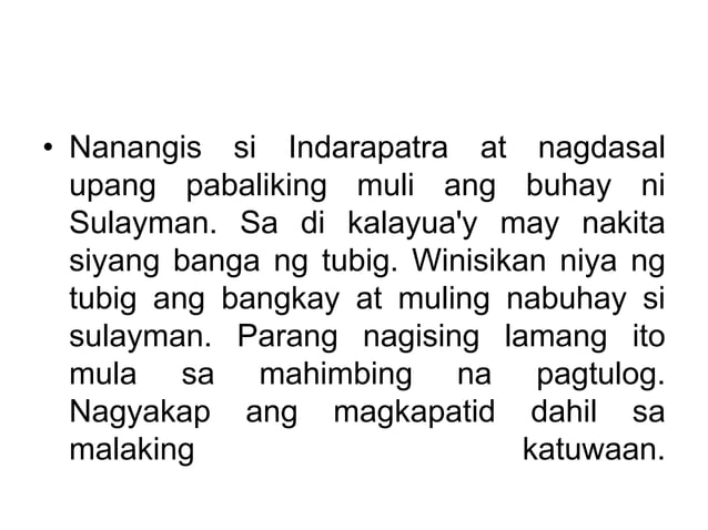 Indarapatra at Sulayman | PPTX