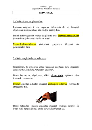 Indarrak eta energia | PDF