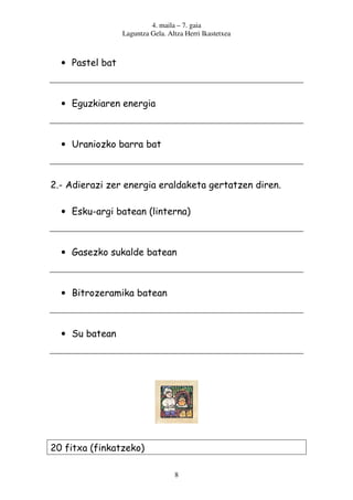 Indarrak eta energia | PDF