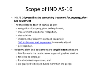 Ind AS 16 | PPTX