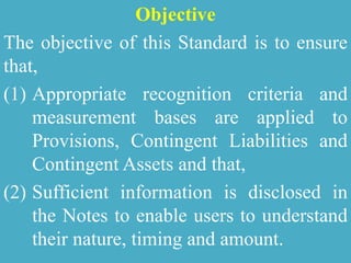Ind as 37, provisions, contingent liabilities and contingent assets | PPTX