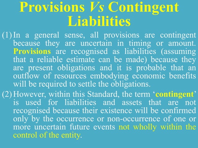 Ind as 37, provisions, contingent liabilities and contingent assets ...