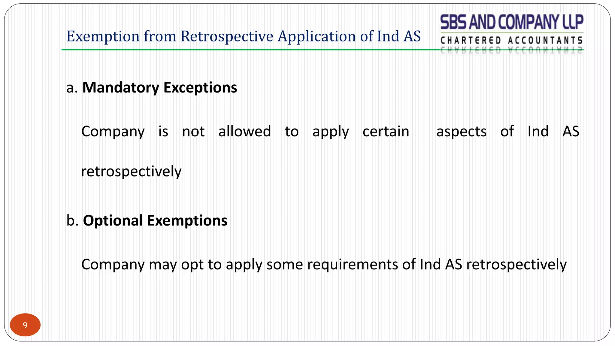 Ind AS - 101 "First Time Adoption of IND AS" Overview | PPTX