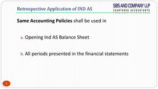 Ind AS - 101 "First Time Adoption of IND AS" Overview | PPTX