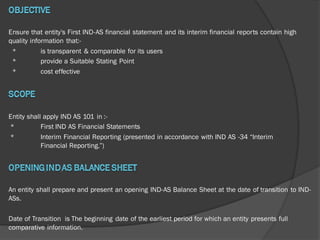 Ind as 101 CRS part 1 | PPT