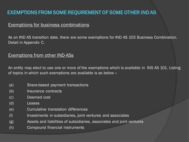Ind as 101 CRS part 1 | PPT
