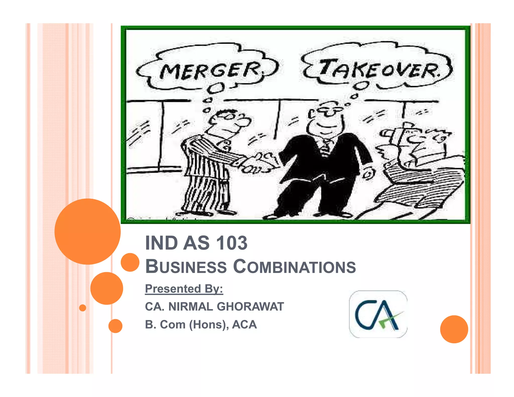 Ind as 103 business combinations | PDF