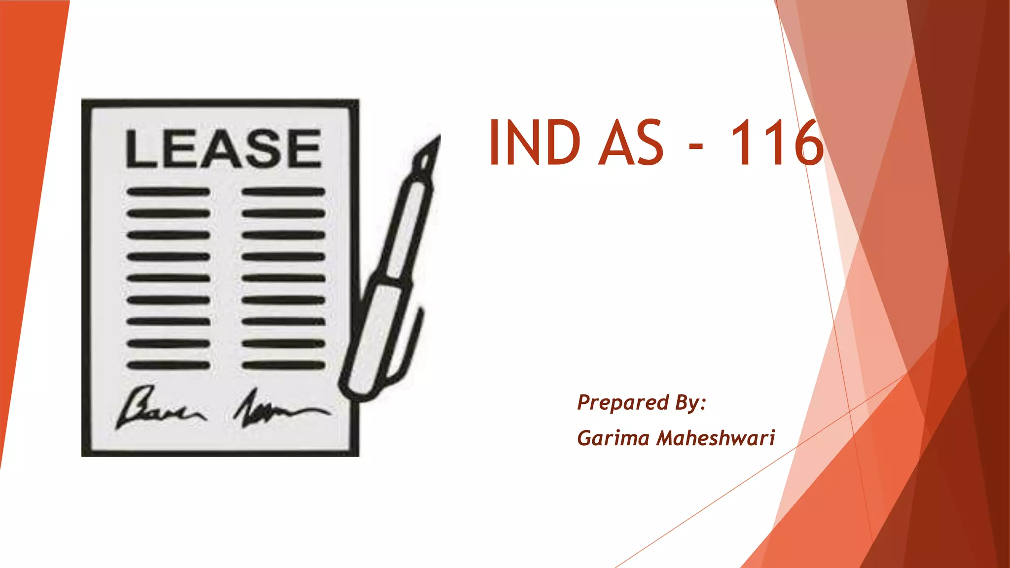 Ind as 116 Leases | PPTX