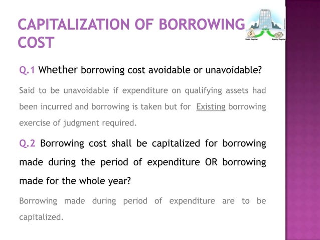Ind AS 23 borrowing cost | PPTX