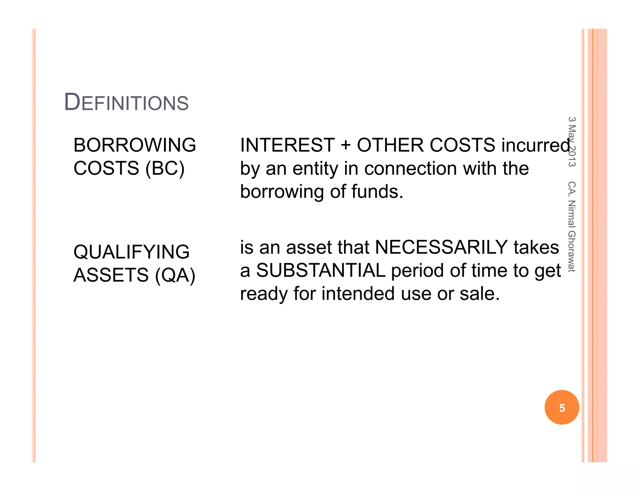 Ind as 23 borrowing costs | PDF