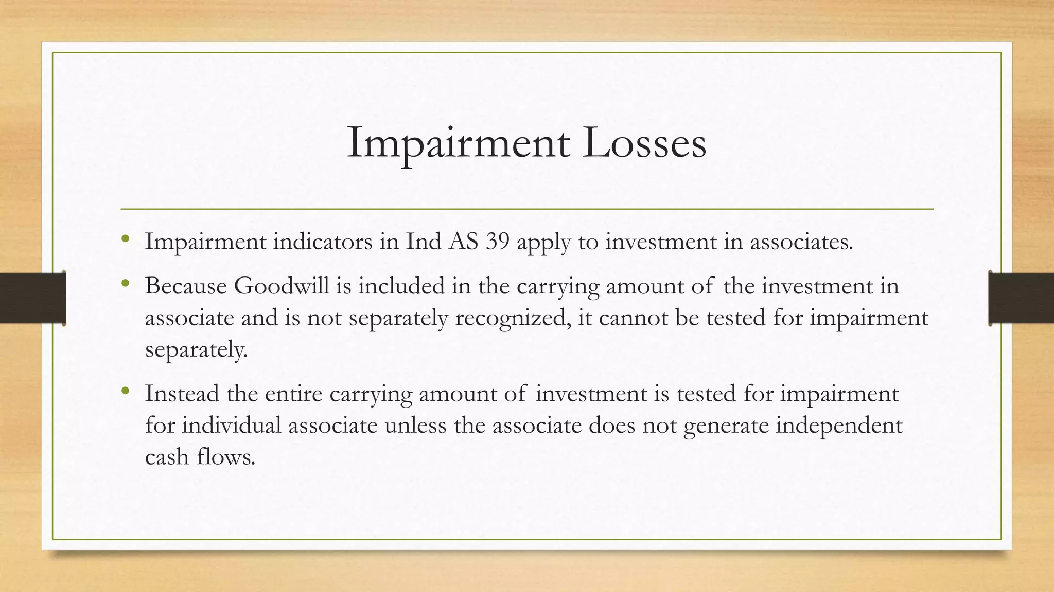 Ind as 28 investment in associates | PPTX