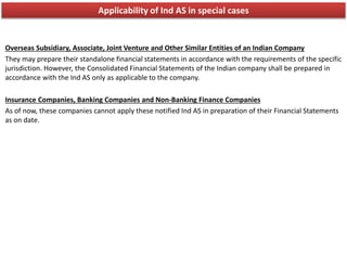 Applicability of Ind AS | PPTX