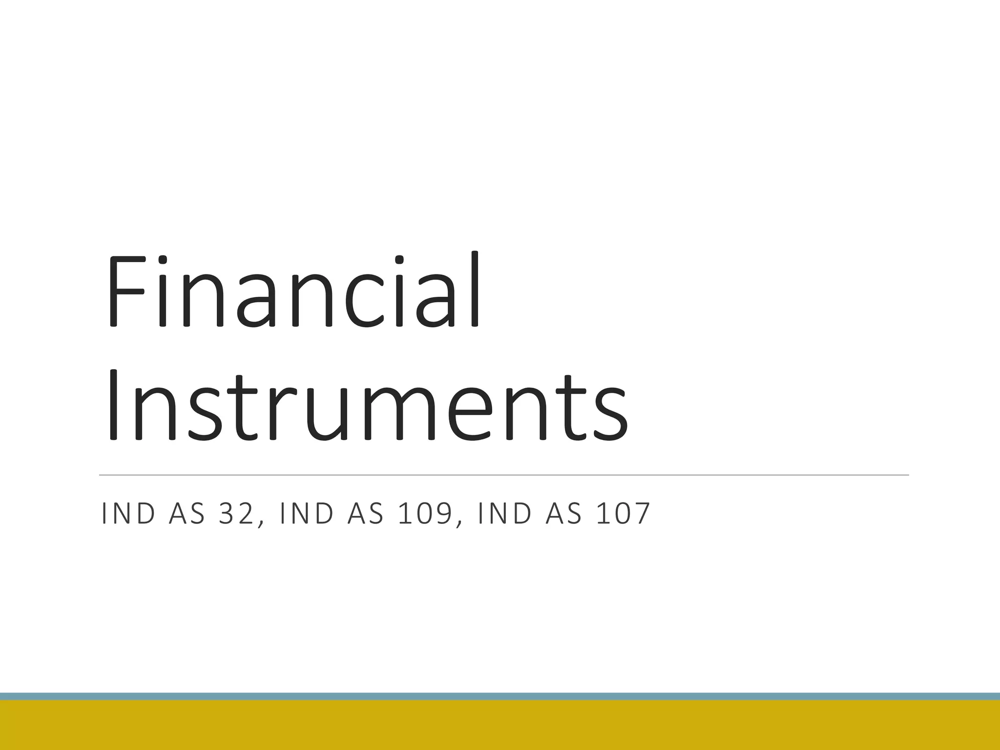 Ind AS on Financial Instruments | PDF