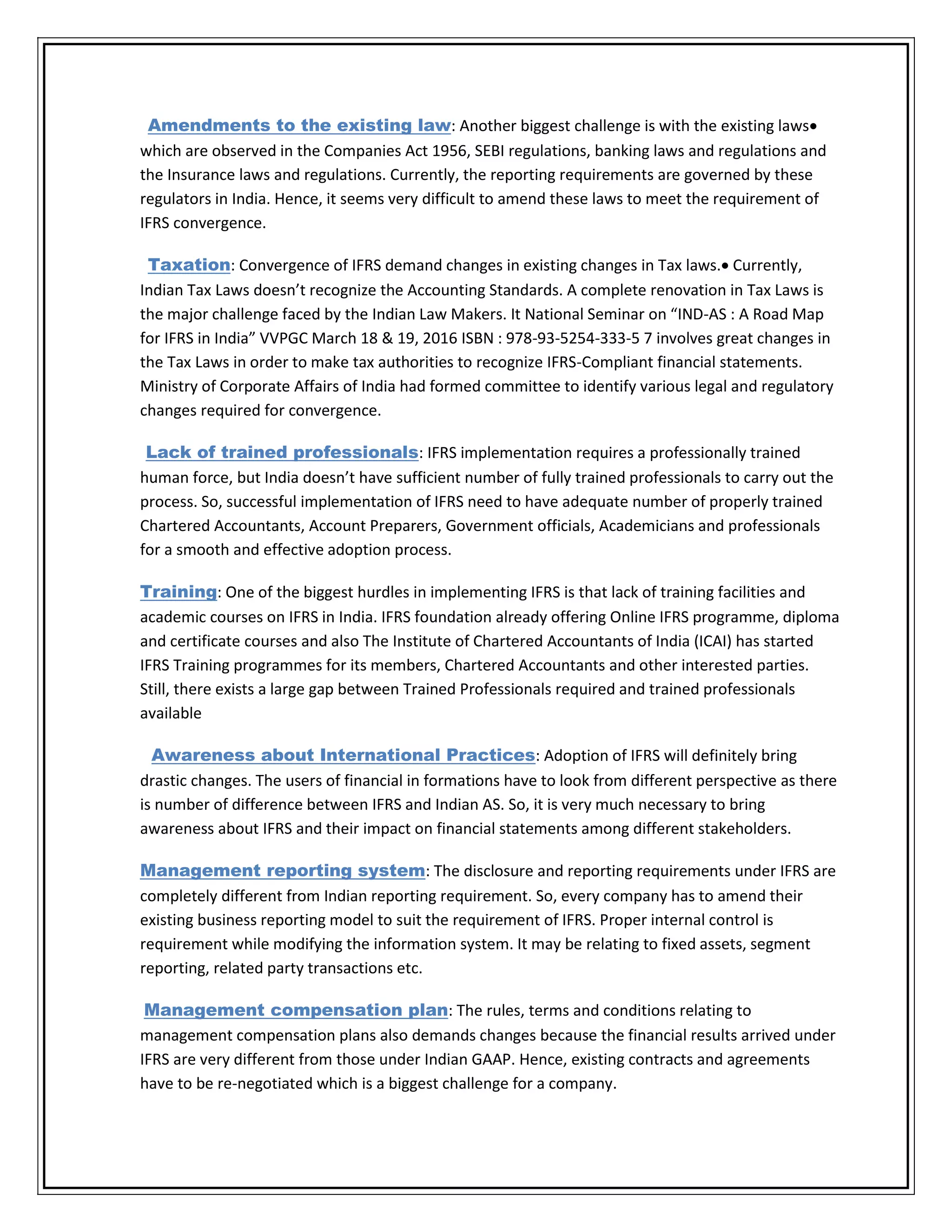 Ind as roadmap | PDF