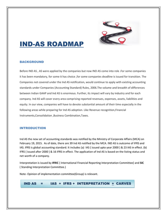 Ind as roadmap | PDF