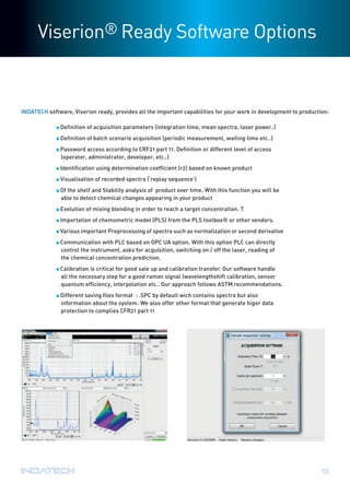 Viserion raman spectroscopy for biotechnnology and chemistery (2) | PDF