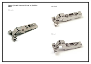 INDAUX Catalog Indesign - All the hardware, all the solutions | PDF
