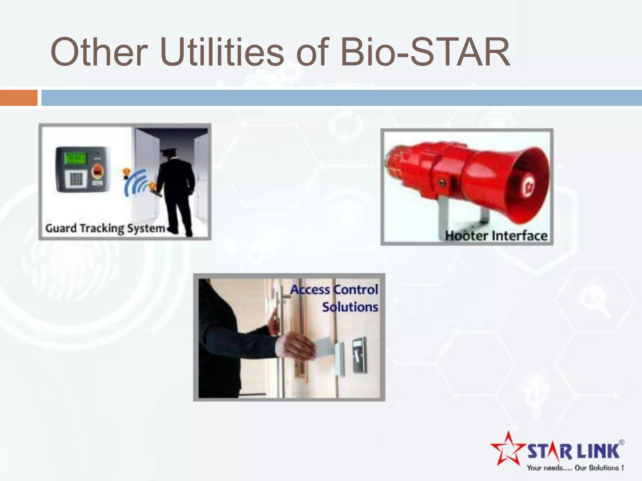 Industrial Bio star | Attendance device | PDF