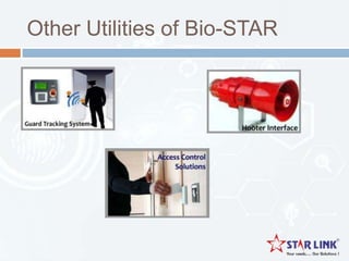 Industrial Bio star | Attendance device | PPT