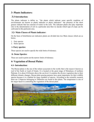 Indicator plants species of Vegetation of Pakistan | PDF