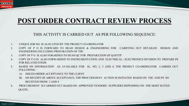 INDCON PRESENTATION LNT.ppt | Manufacturing Industry | Industries
