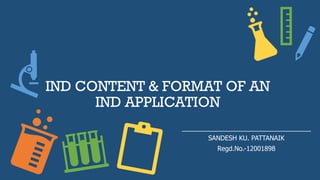Ind content & format of an ind application | PDF