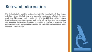 Ind content & format of an ind application | PDF