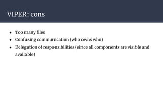 VIPER ( ? OR : AND) MVVM | PPTX | Computing | Technology & Computing