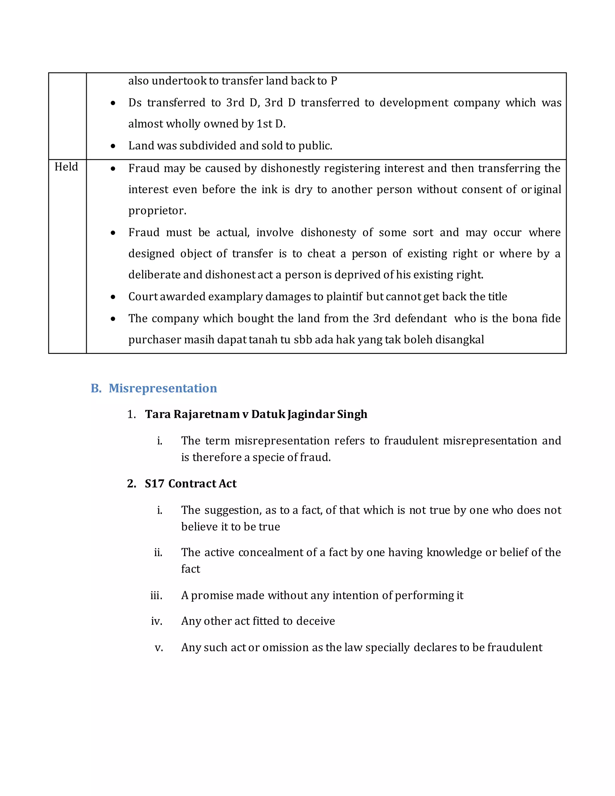 Indefeasible right and its exception | PDF | Free Download