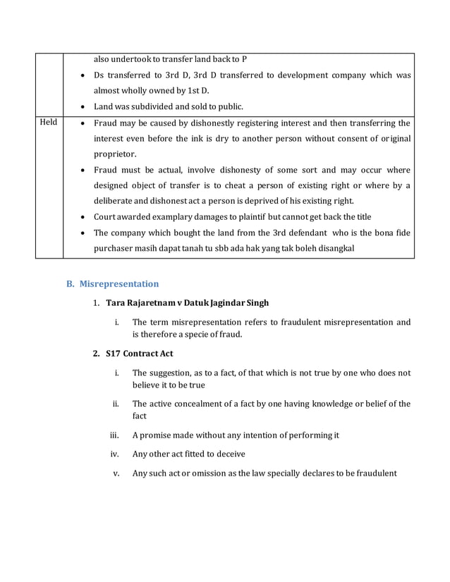 Indefeasible right and its exception | DOCX