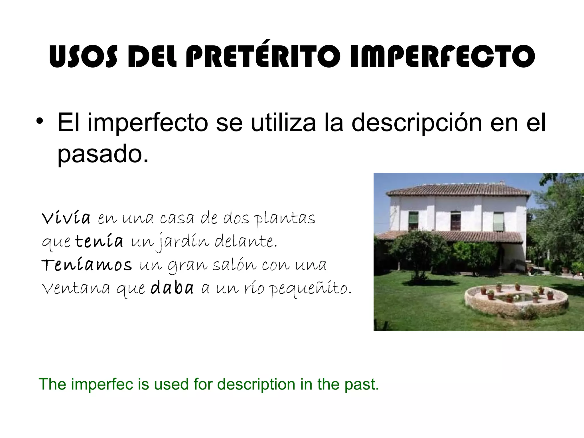 Indefinido o imperfecto_explicacion | PPT