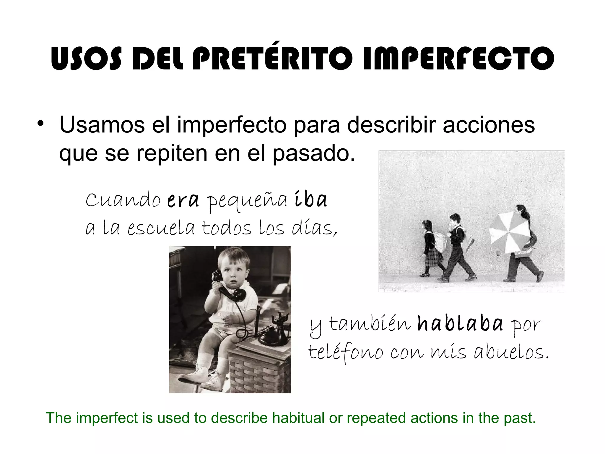 Indefinido o imperfecto_explicacion | PPT