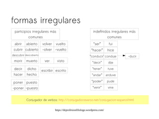Contraste entre pretérito indefinidio y pretérito perfecto | PDF