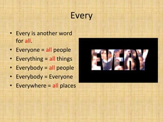 indefinite pronouns A1 ppt pppppppppppppp | PPT