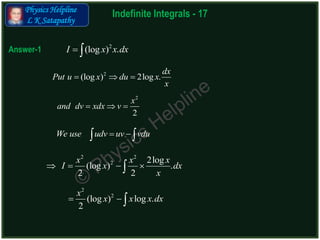 Indefinite Integral 17 | PPT