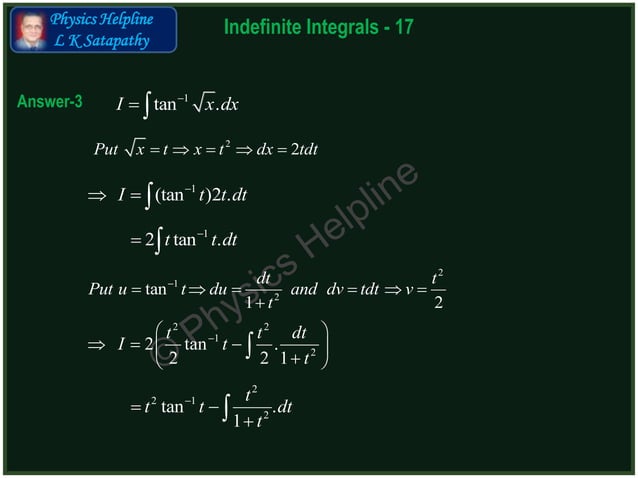 Indefinite Integral 17 | PPT