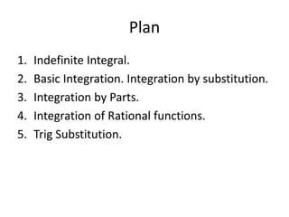 Indefinite Integral and Methods of integration.pptx
