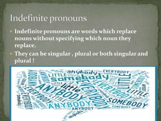Indefinite pronouns | PDF