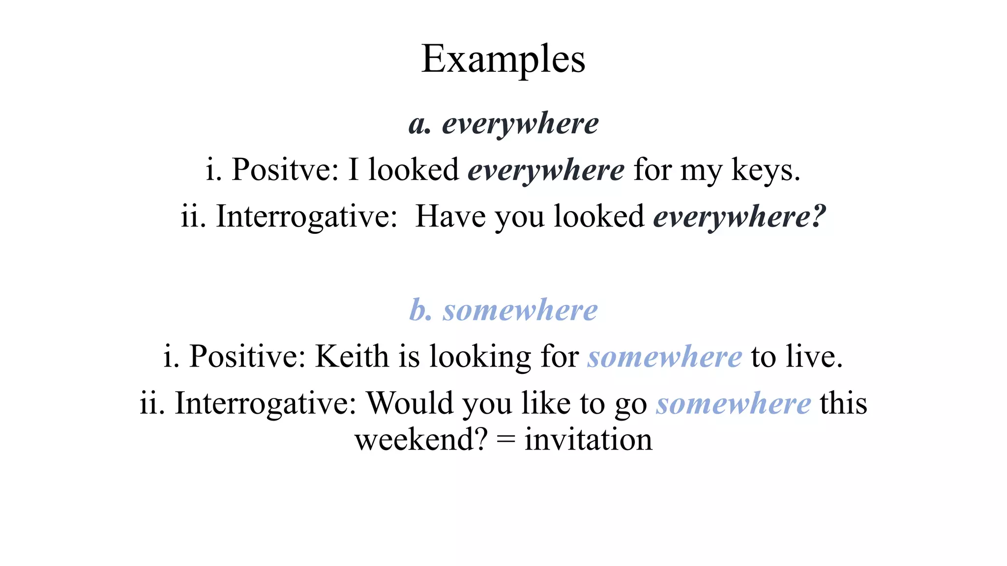 Indefinite pronouns ppt slides | PPTX