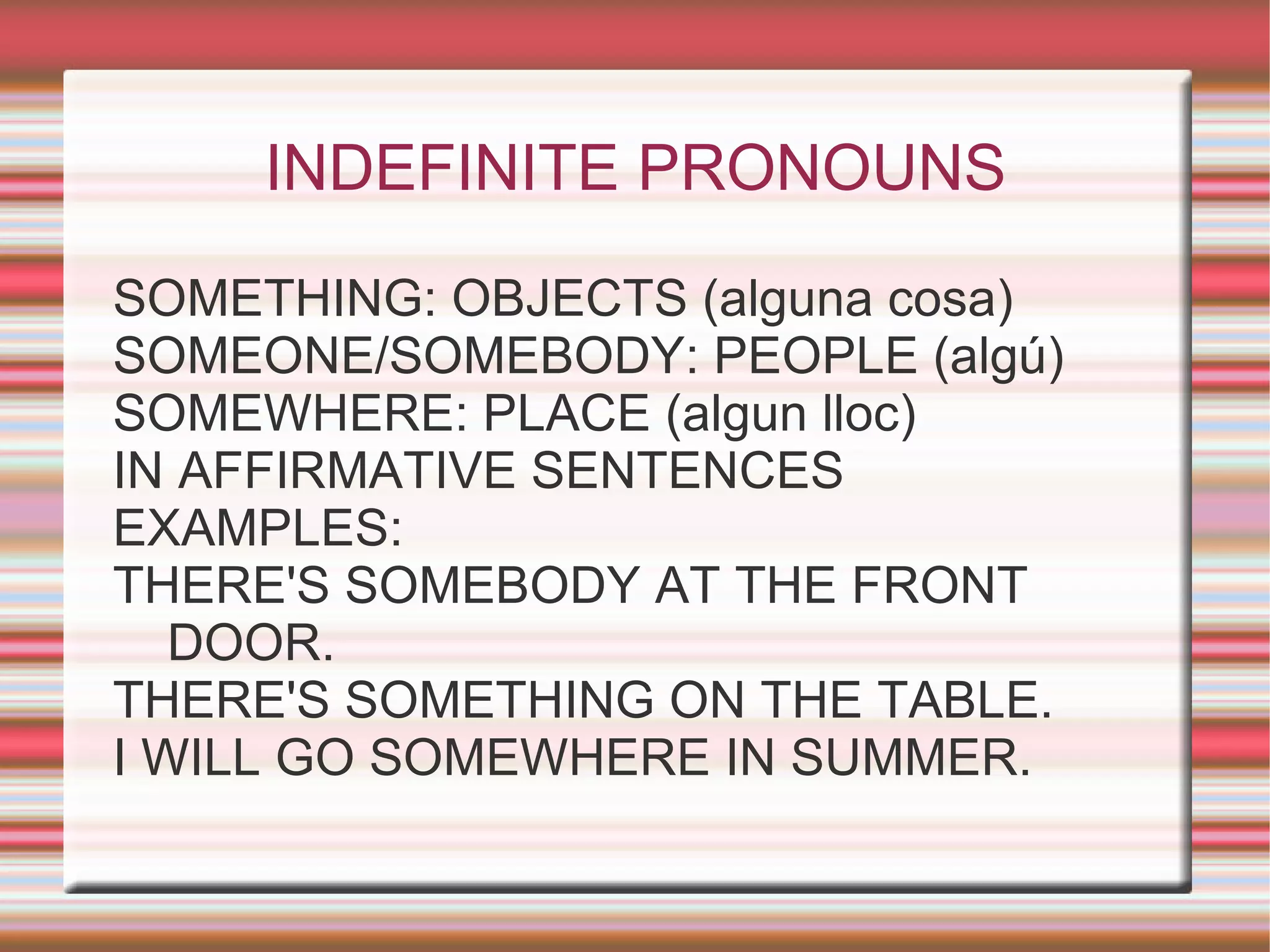 Indefinite pronouns | ODP