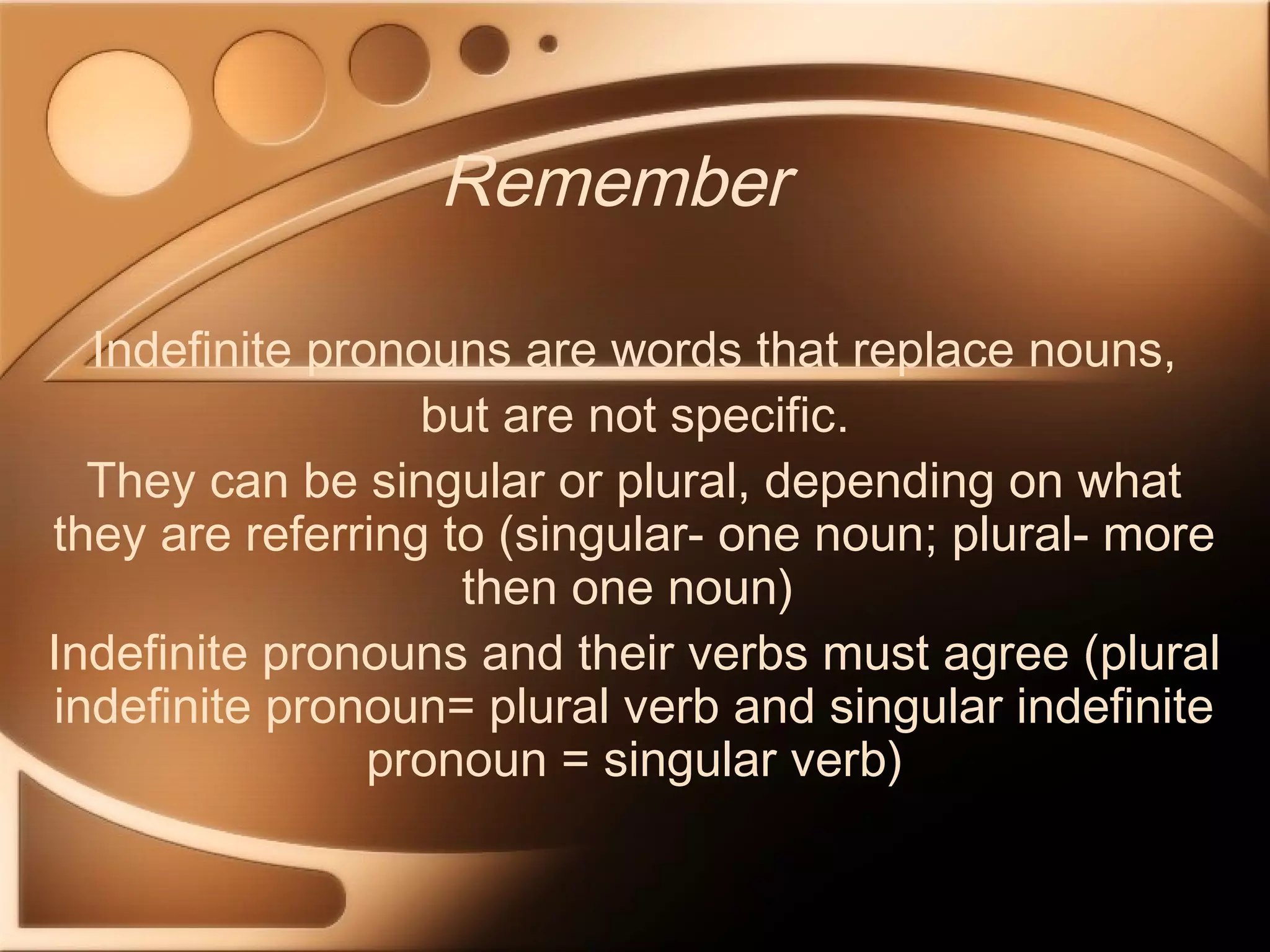 Indefinite pronouns by tatjana lipovac | PPT | Science