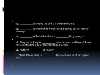 Indefinite pronouns | PPTX
