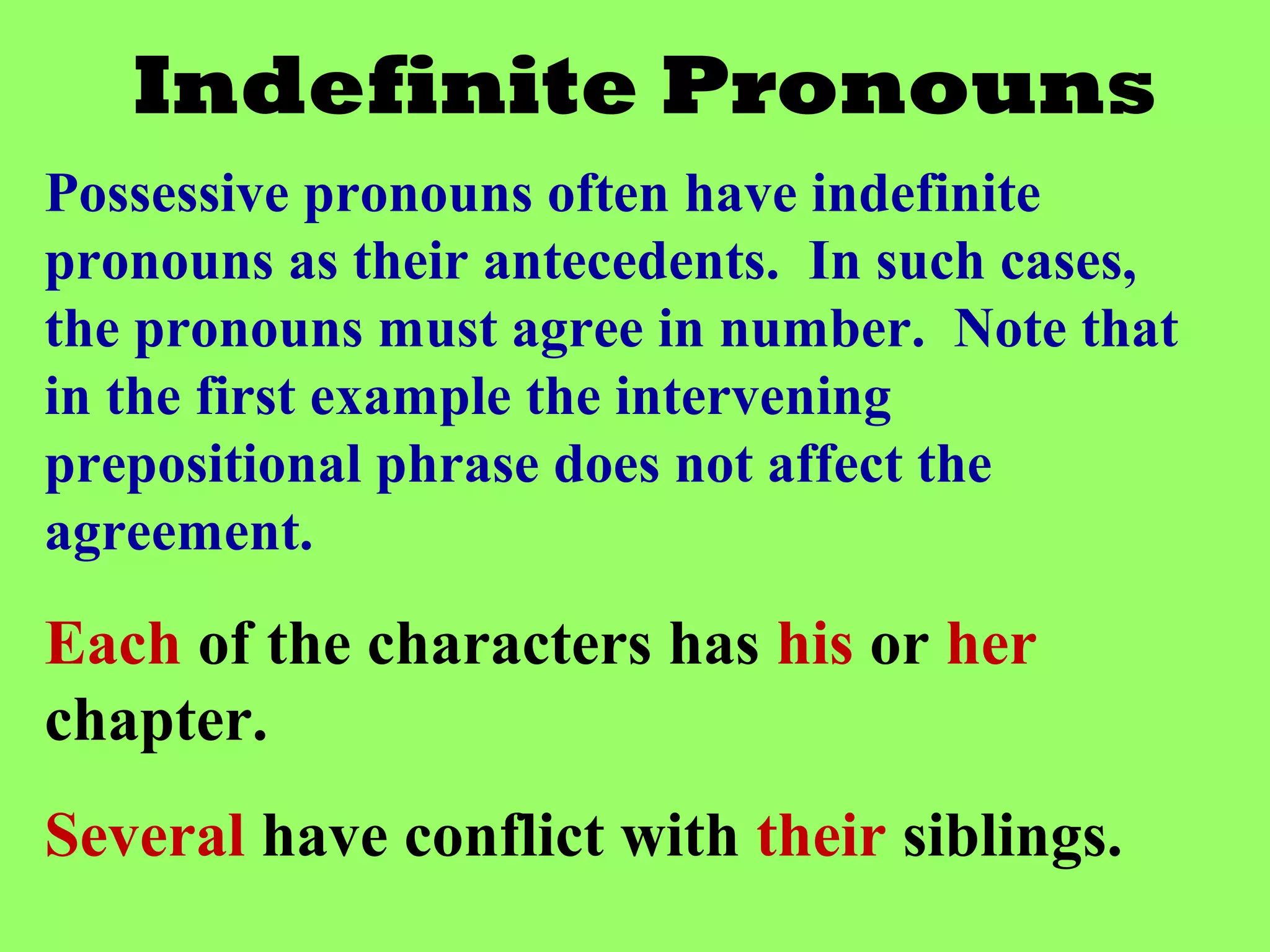 Indefinite pronouns powerpoint | PPT