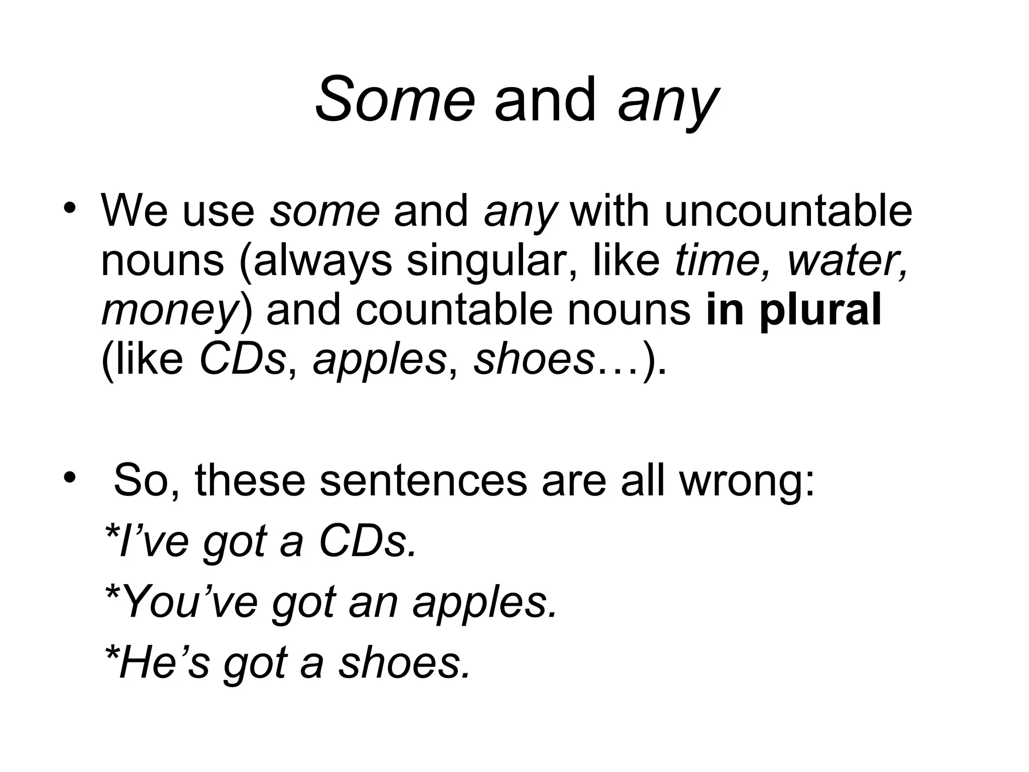 Indefinite quantities | PPT