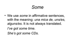 Indefinite quantities | PPT