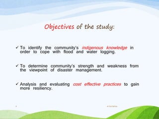 Indeginous knowledge for responding cyclone and frequently flood on ...