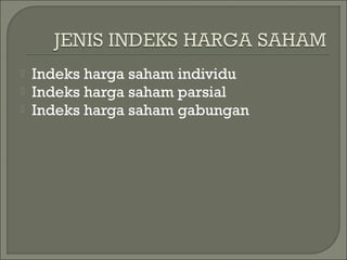 Indeks harga-saham | PPT