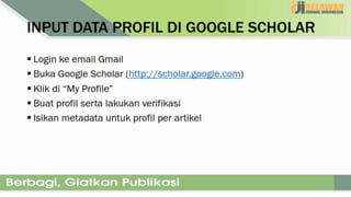 Indeksasi jurnal | PPTX