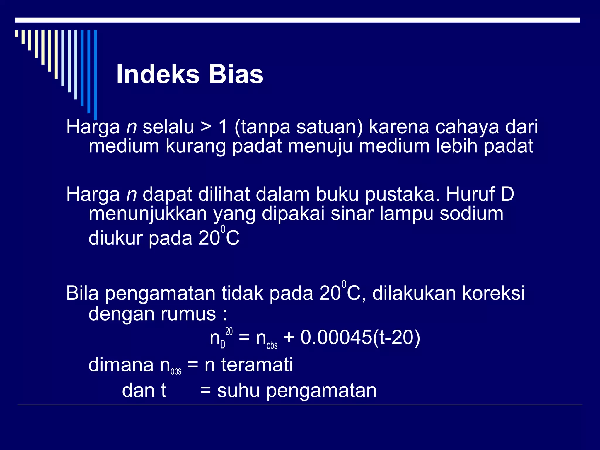 Indeks bias | PPT